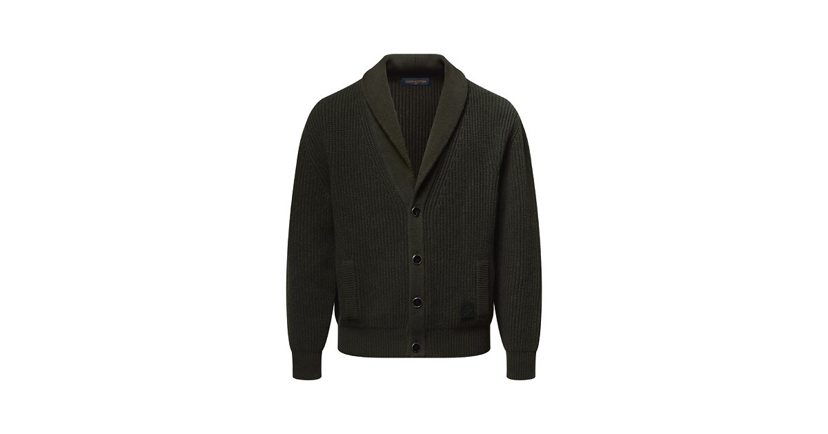 Rebeca en mezcla de cachemir con cuello chal - Prêt-à-Porter | LOUIS ...