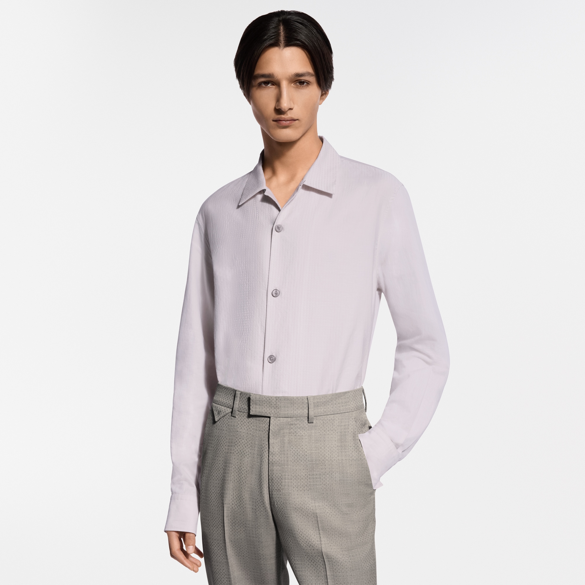 Camisa de manga larga con cuello abierto - Para hombre 1AJIS3 | LOUIS ...
