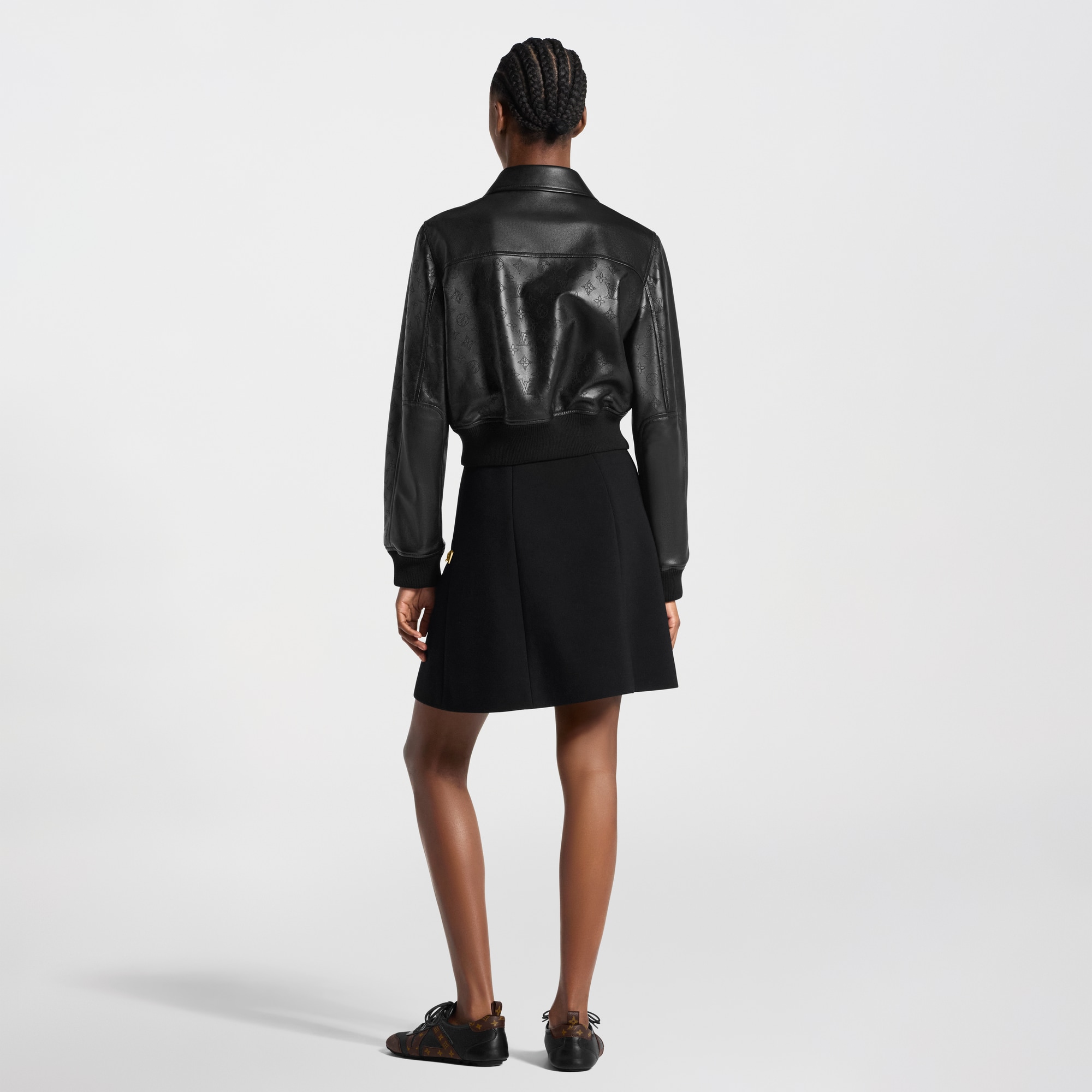 Cazadora bomber de piel con detalle Mahina Monogram - Prêt-à-Porter ...